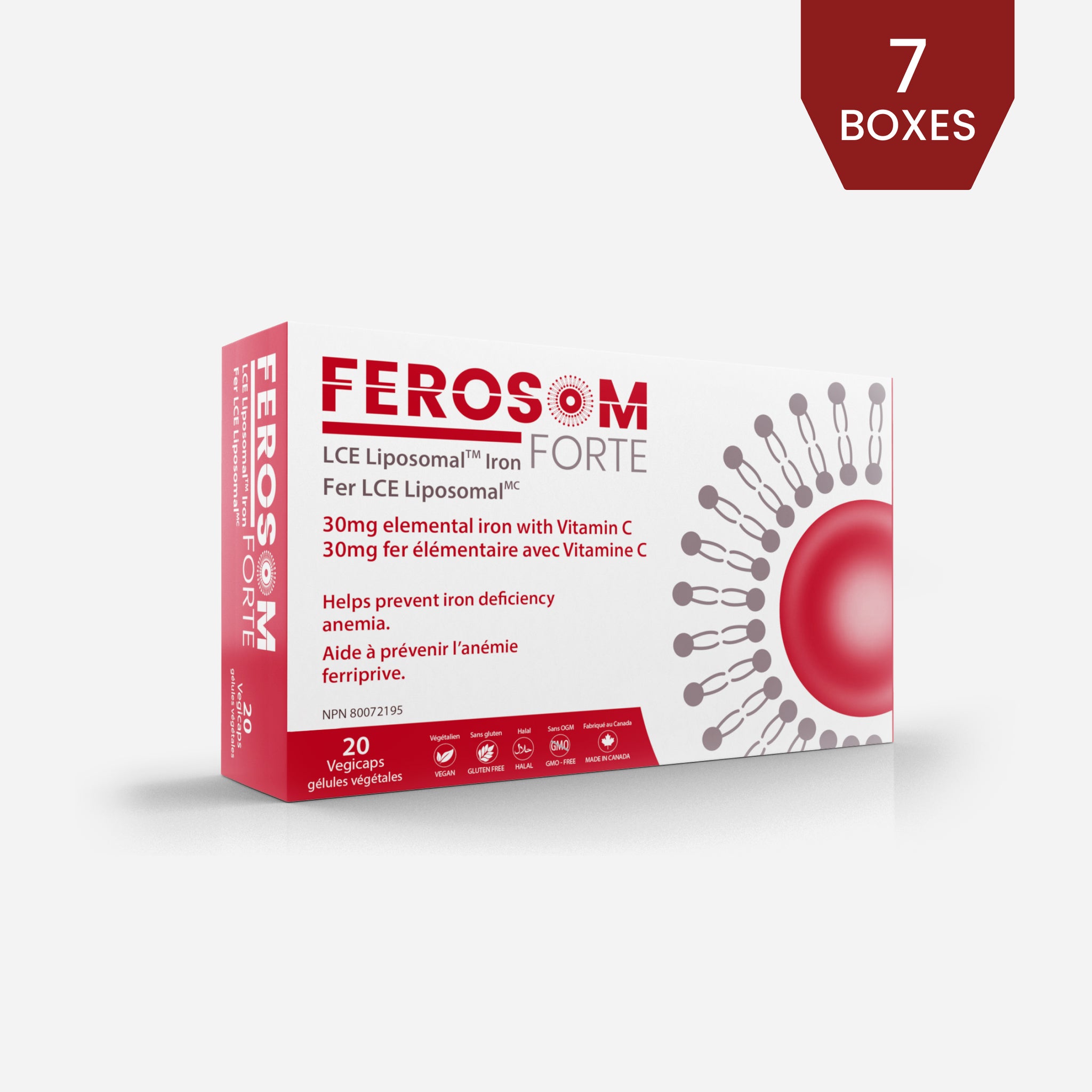 Ferosom Forte Iron Supplement Capsules | Ferosom Canada