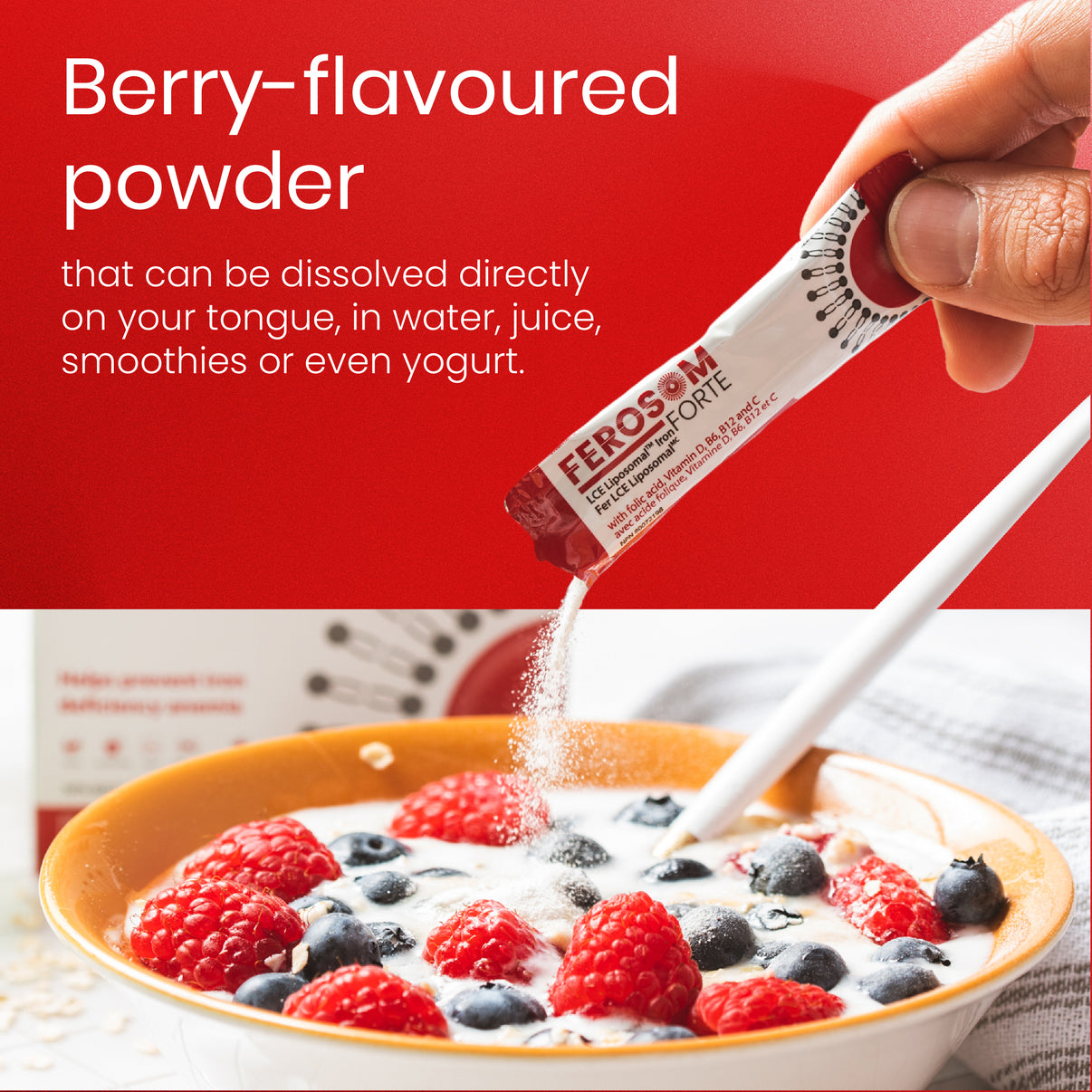 Ferosom Forte Iron Supplement Sachets | Ferosom Canada