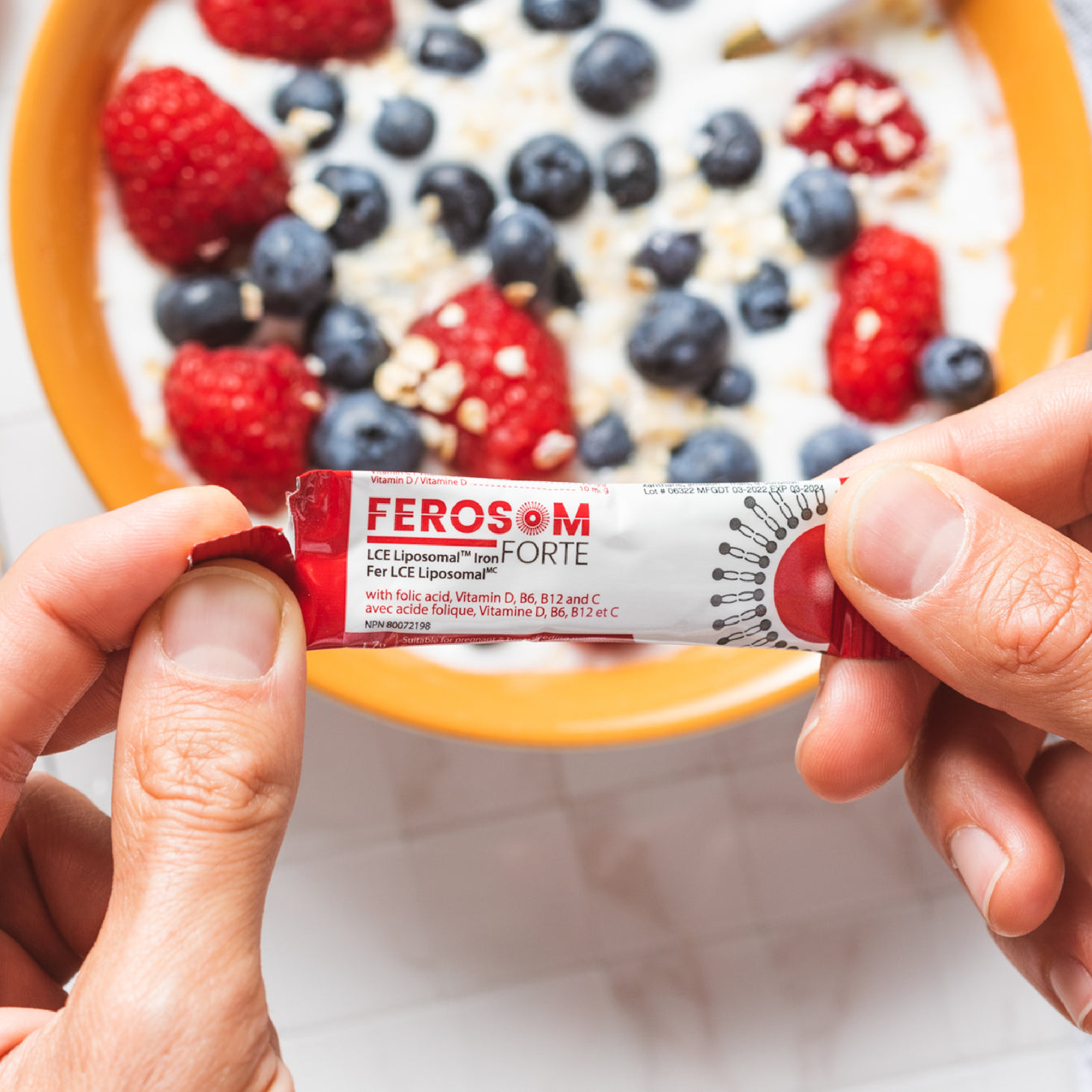 Ferosom Forte Iron Supplement Sachets | Ferosom Canada