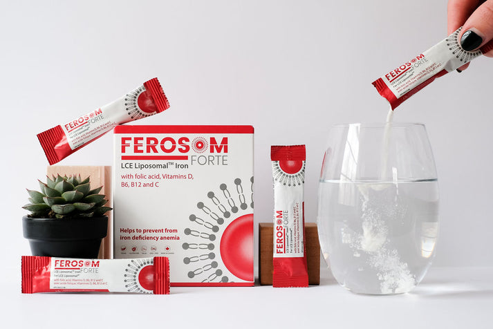 Ferosom Forte Iron Supplement Sachets | Ferosom Canada